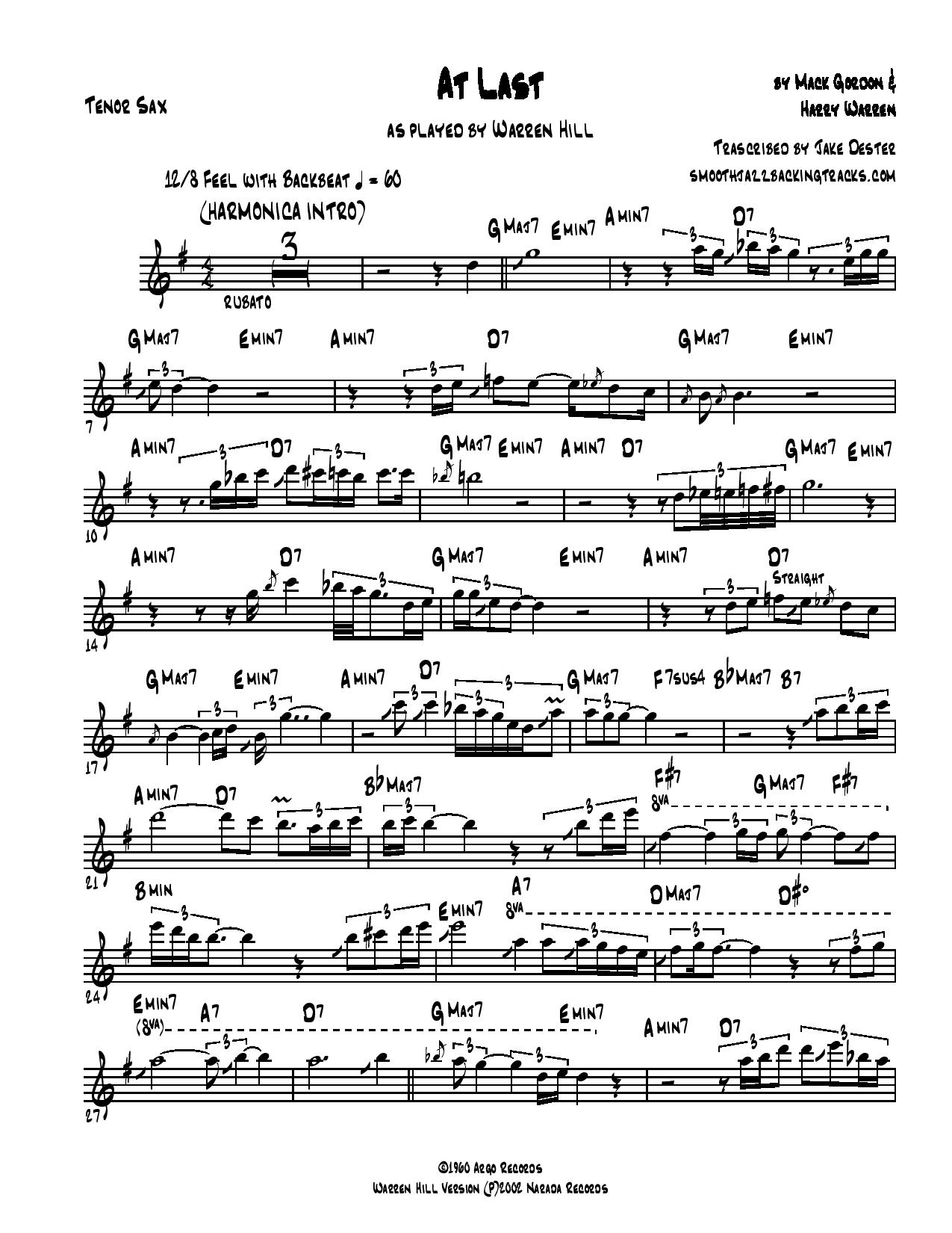 Smooth Jazz Sax Solo Sheet Music K M Smooth Jazz Sax Solo Sheet Music K M